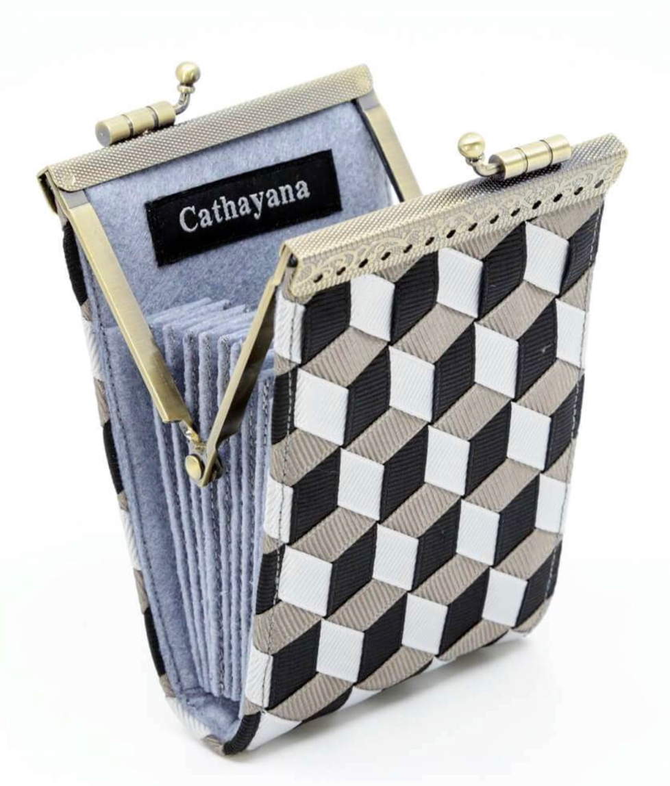 Ribbon Weaving Card Holder, Credit Card Wallet – The Lydia Line